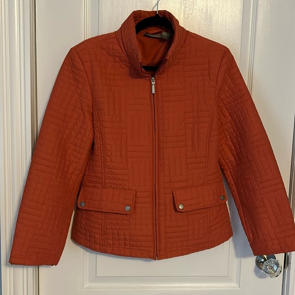 June Ashley | Jackets & Coats | Burnt Orange Quilted Jacket | Poshmark